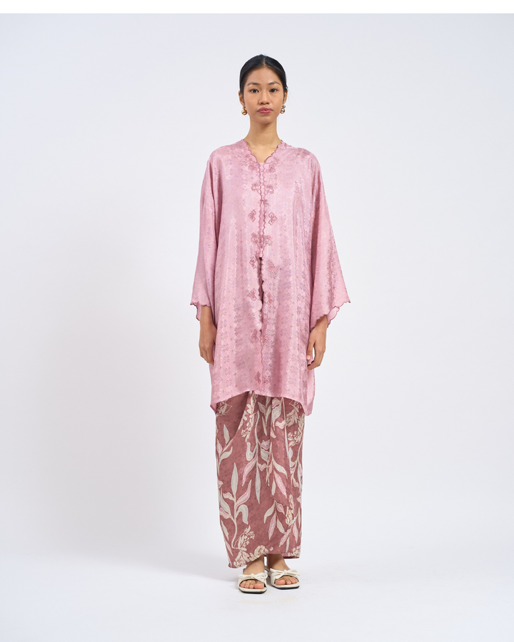 KHADEEJA - Baju Kebaya Labuh With 100% Semi-Silk Material – TheaKL